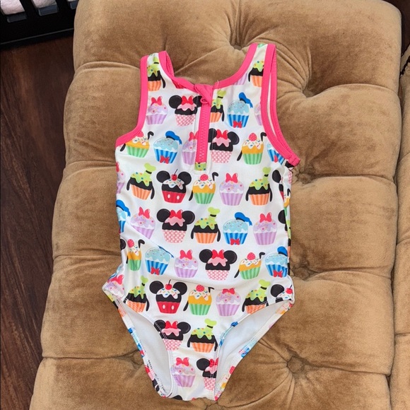 Disney | Swim | Disney Pink And White One Piece Swimsuit With ...